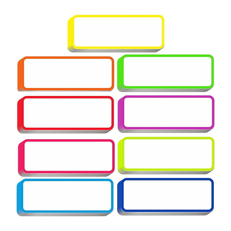 54 Pack Dry Erase Magnetic Labels 3.2x1.2 in - Magnetic Name Tags for ...