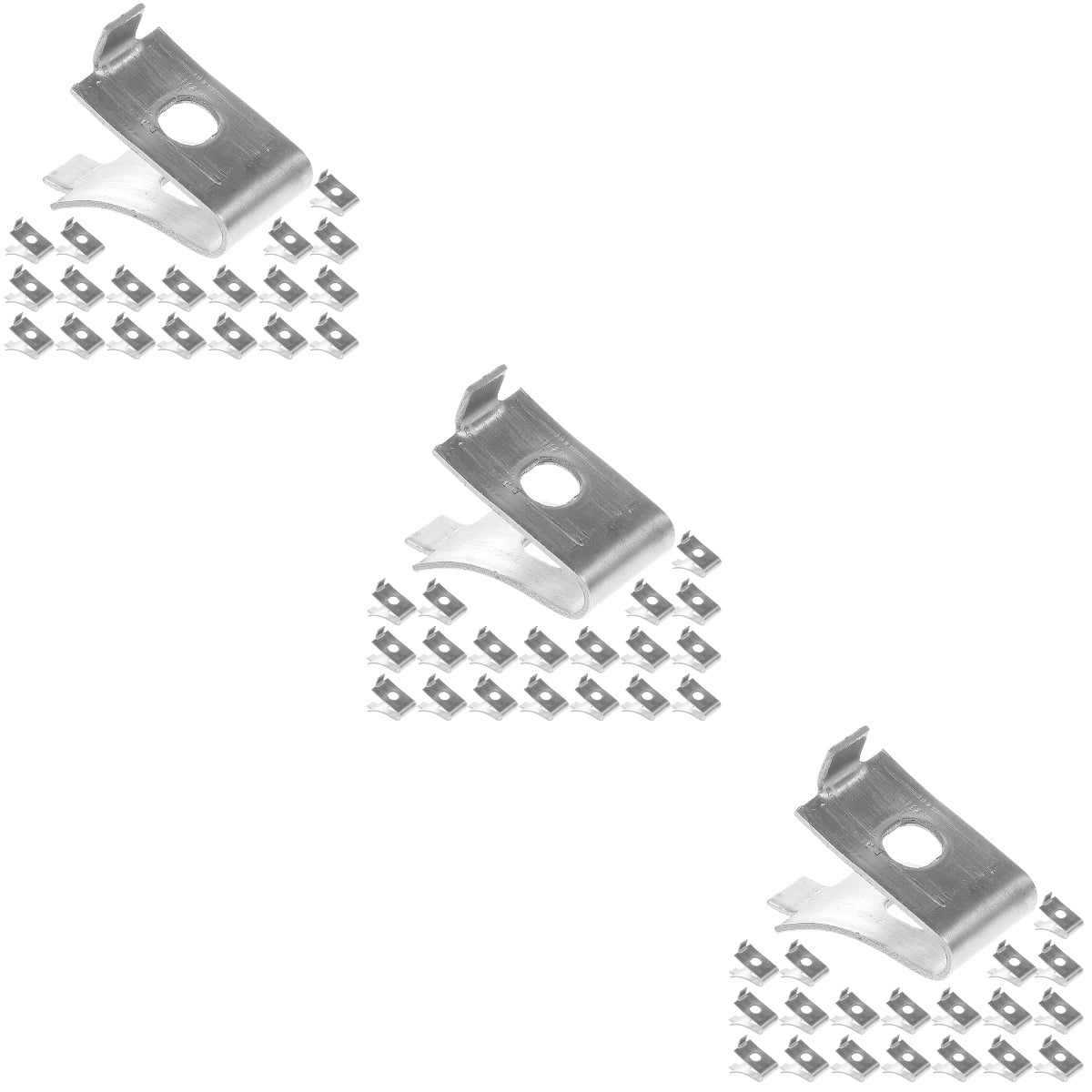 CIMAXIC Stainless Steel Shelf Clips Silver Heavy Duty for Shelves 54Pcs ...