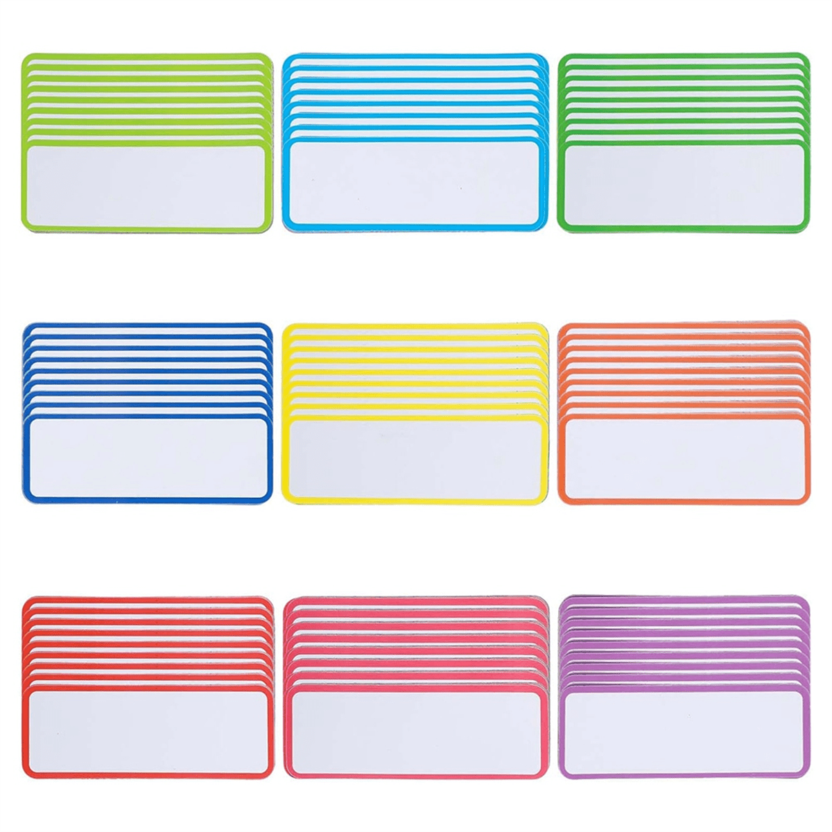 54 Pcs Magnetic Dry Erase Labels Reusable Strips Classroom Name Tags ...