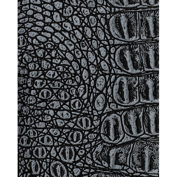 54" Pewter Metallic Gator Faux Leather Fabric - By The Yard - Walmart.com