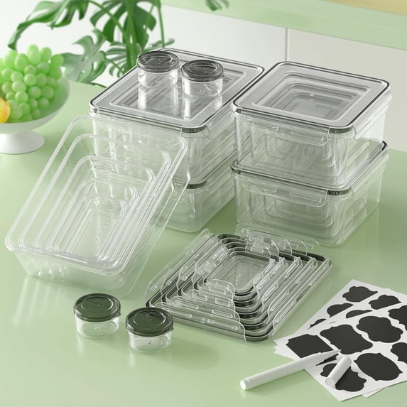 54-Piece Food Storage Containers with Lids (27 Containers & 27 Lids ...