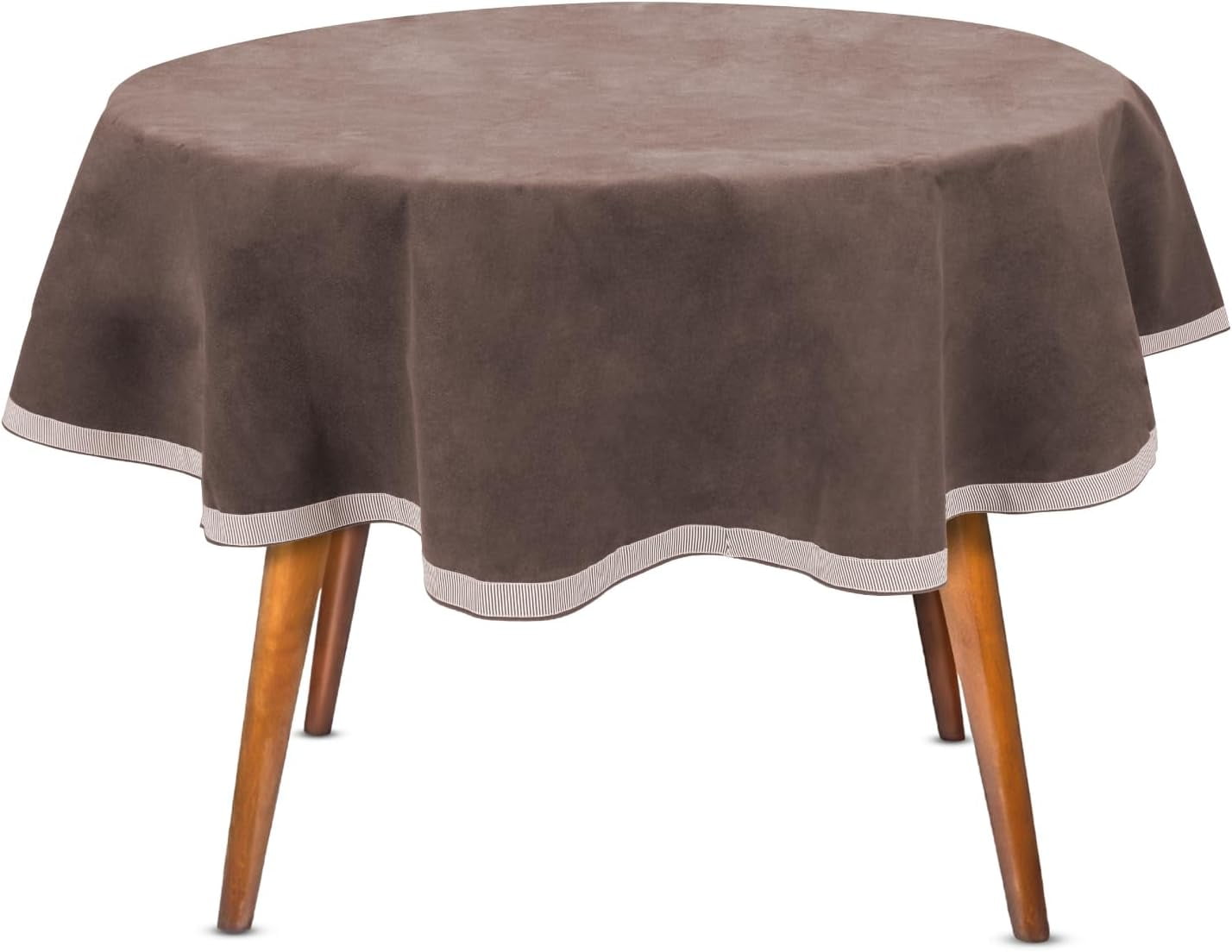 54" Round Taupe Card (Bridge) Table Cover - Walmart.com