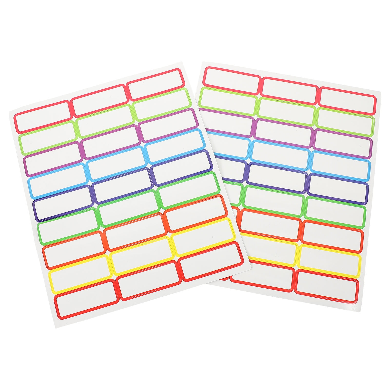 54 Sheets Magnetic Label Whiteboard Sign Name Tag Multi-function Note ...