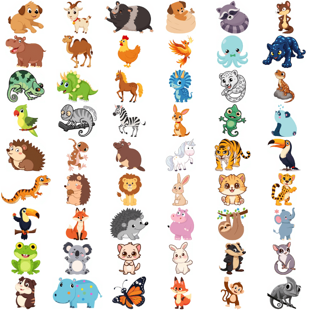 54 Sheets Temporary Tattoos Waterproof Long Lasting Body Stickers Cute ...