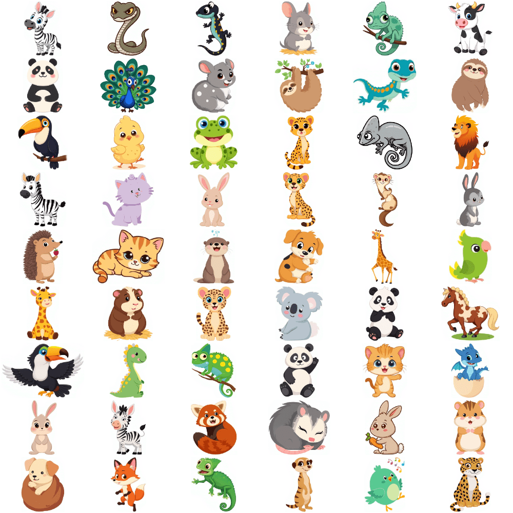 54 Temporary Tattoo Stickers Waterproof Long Lasting Body Stickers Cute ...