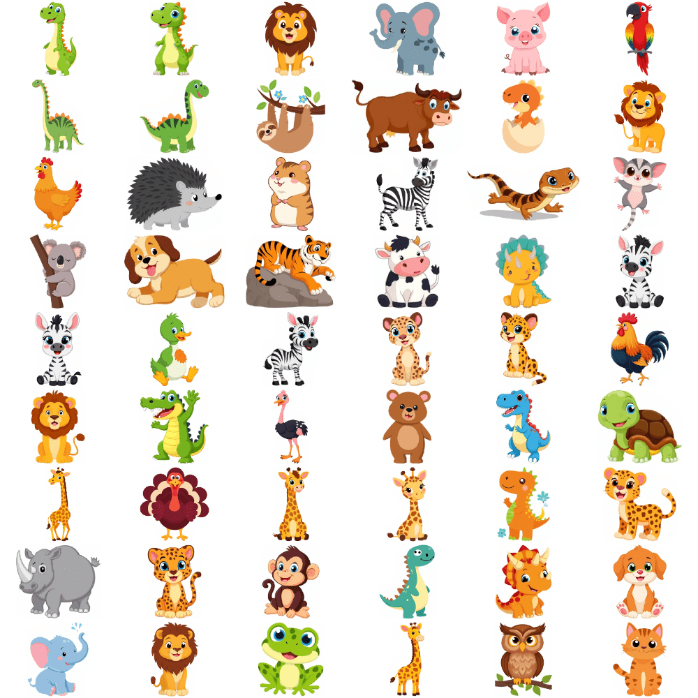 54 Temporary Tattoo Stickers Waterproof Long Lasting Body Stickers Cute ...