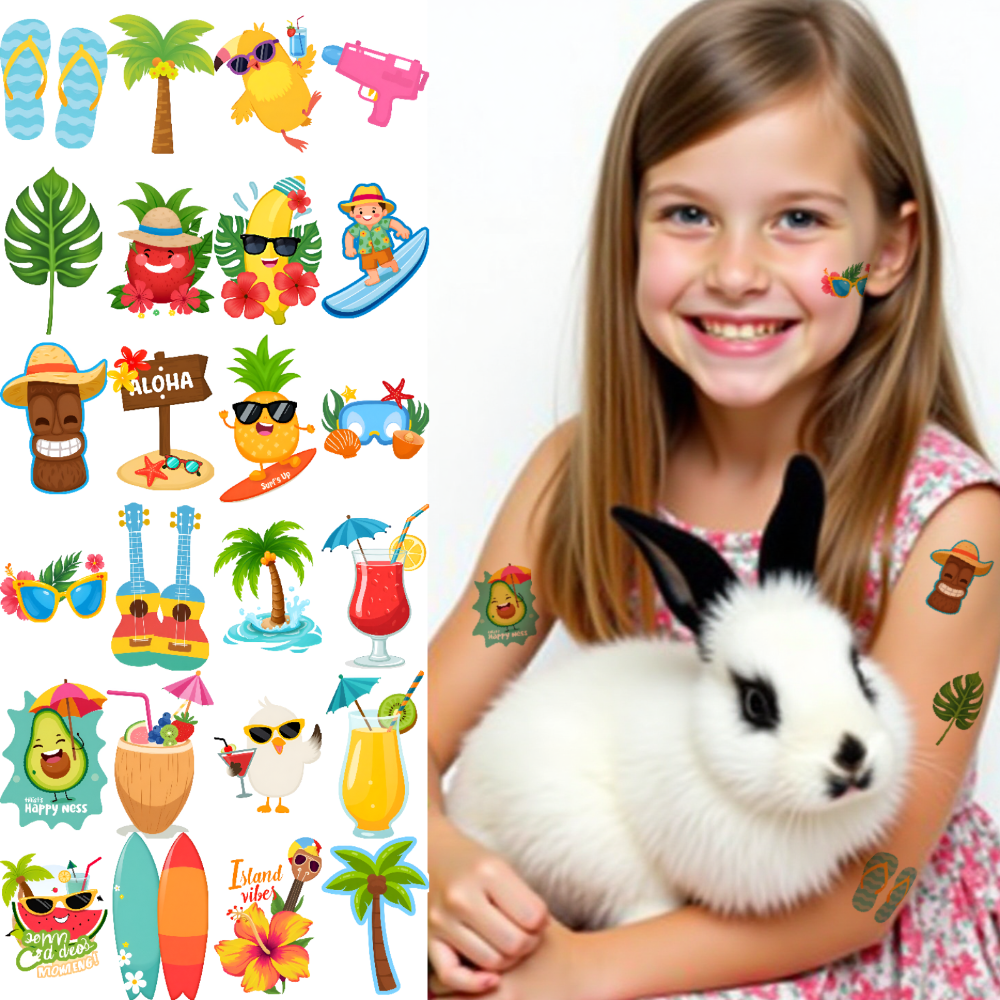 54 Temporary Tattoo Stickers Waterproof Long Lasting Body Stickers ...