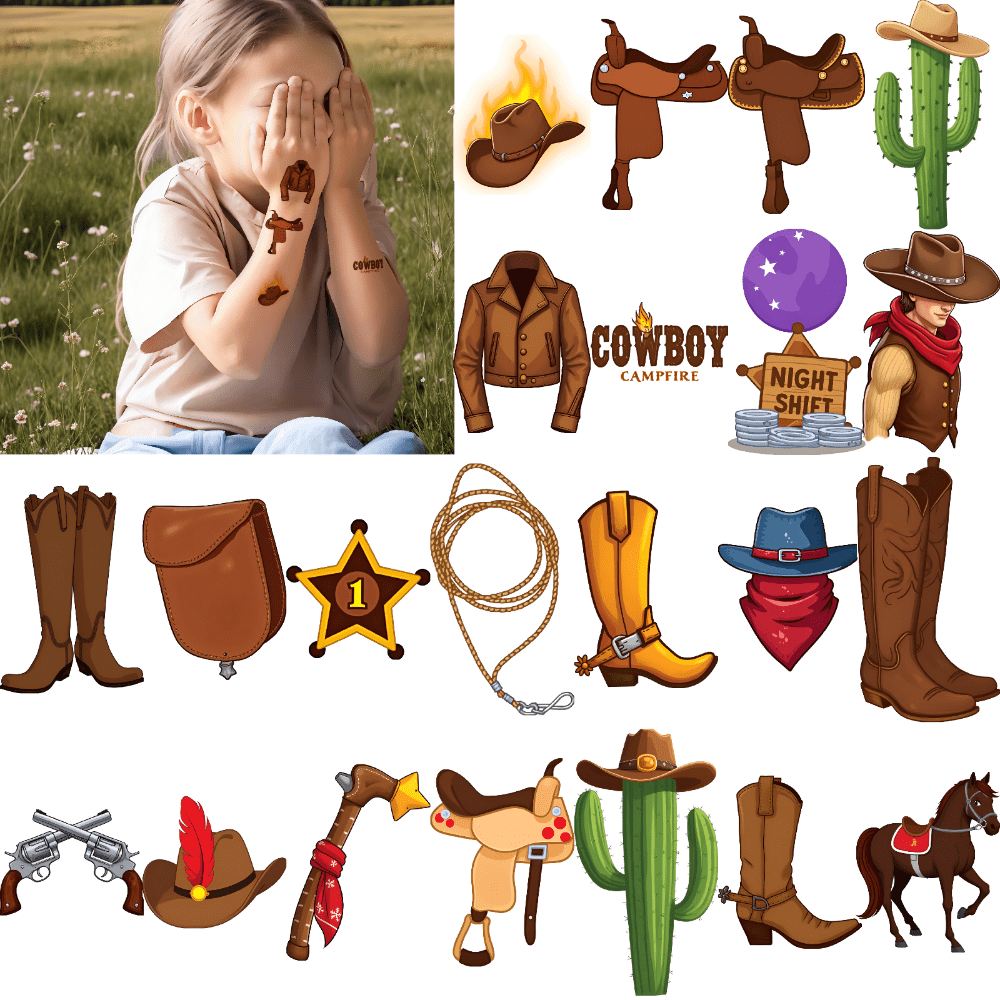 54 Temporary Tattoo Stickers Waterproof Long Lasting Body Stickers ...