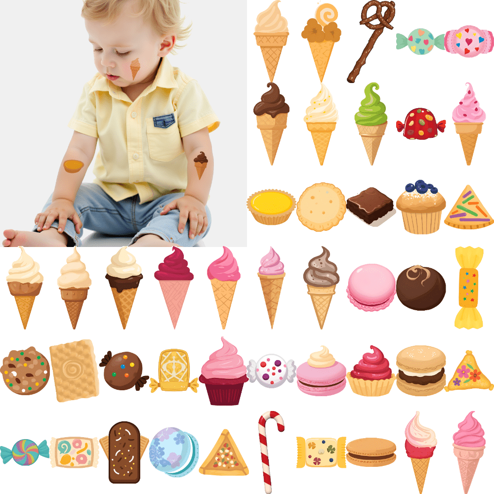 54 Temporary Tattoo Stickers Waterproof Long-lasting Body Stickers ...