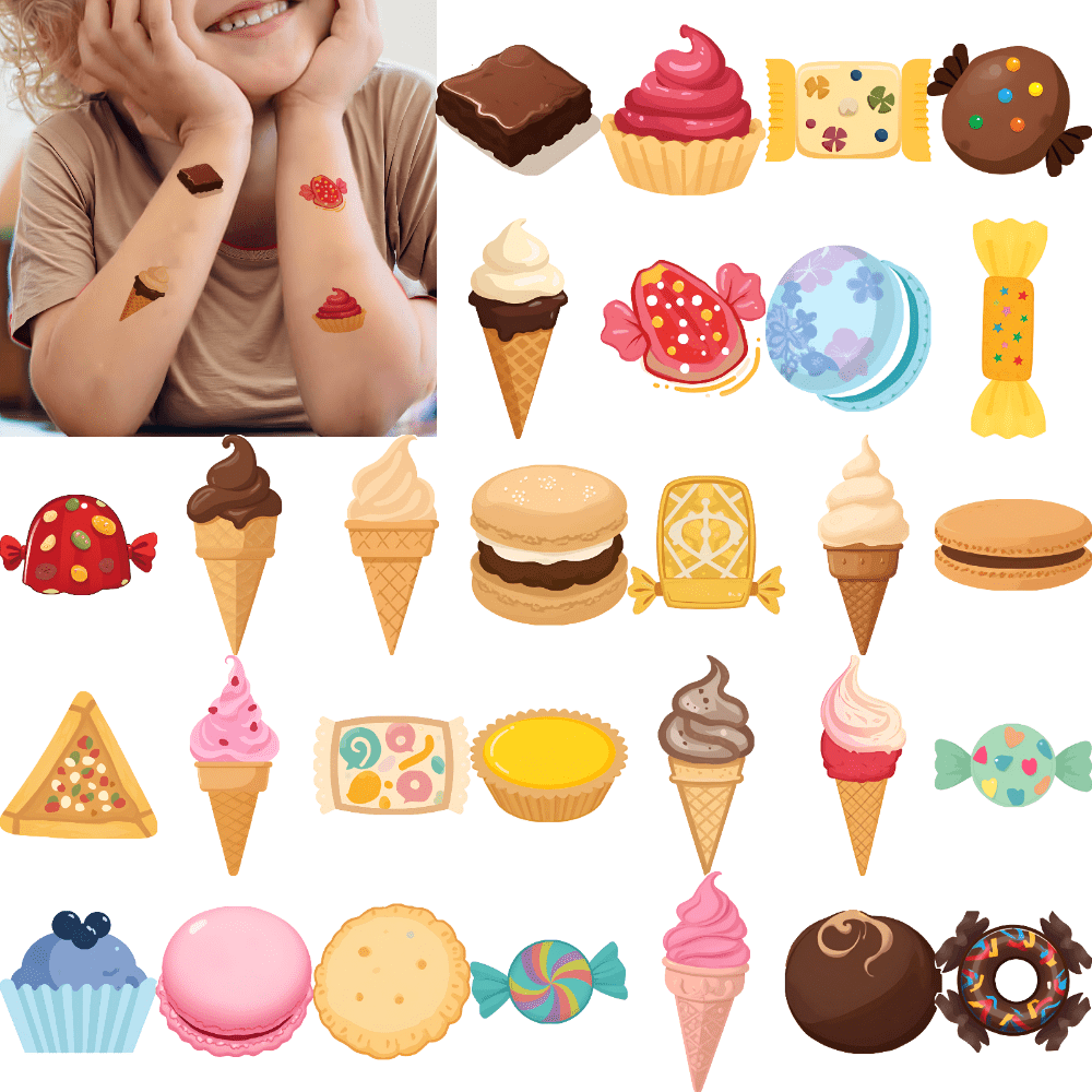 54 Temporary Tattoo Stickers Waterproof Long-lasting Body Stickers ...