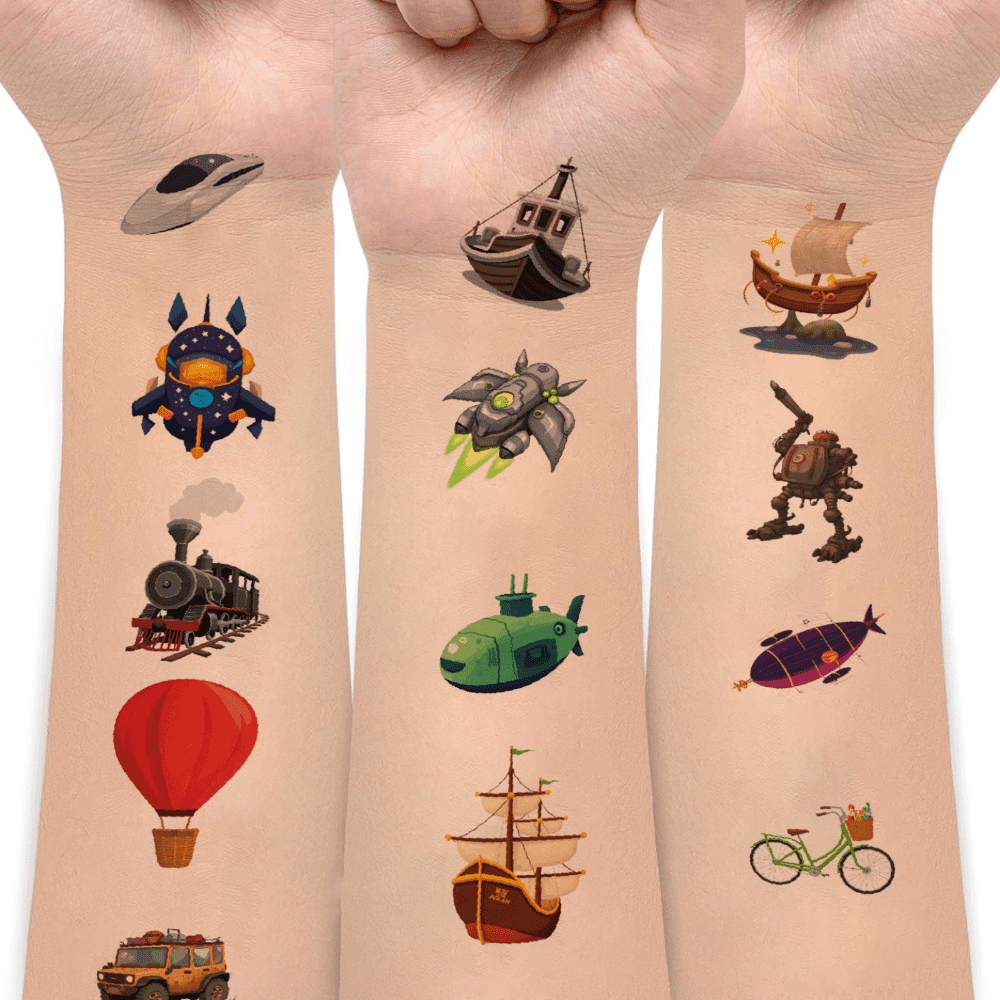 54 Temporary Tattoos Waterproof Long Lasting Body Stickers ...