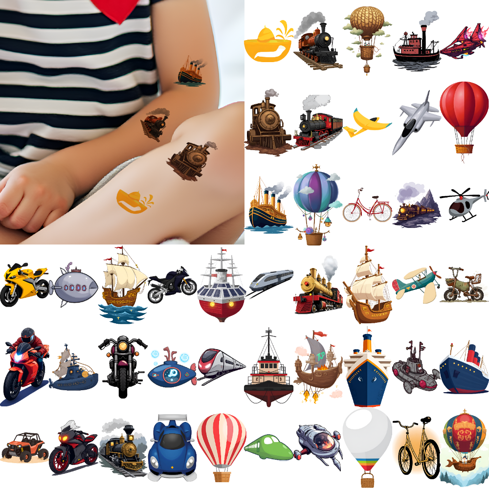 54 Temporary Tattoos Waterproof Long Lasting Body Stickers ...