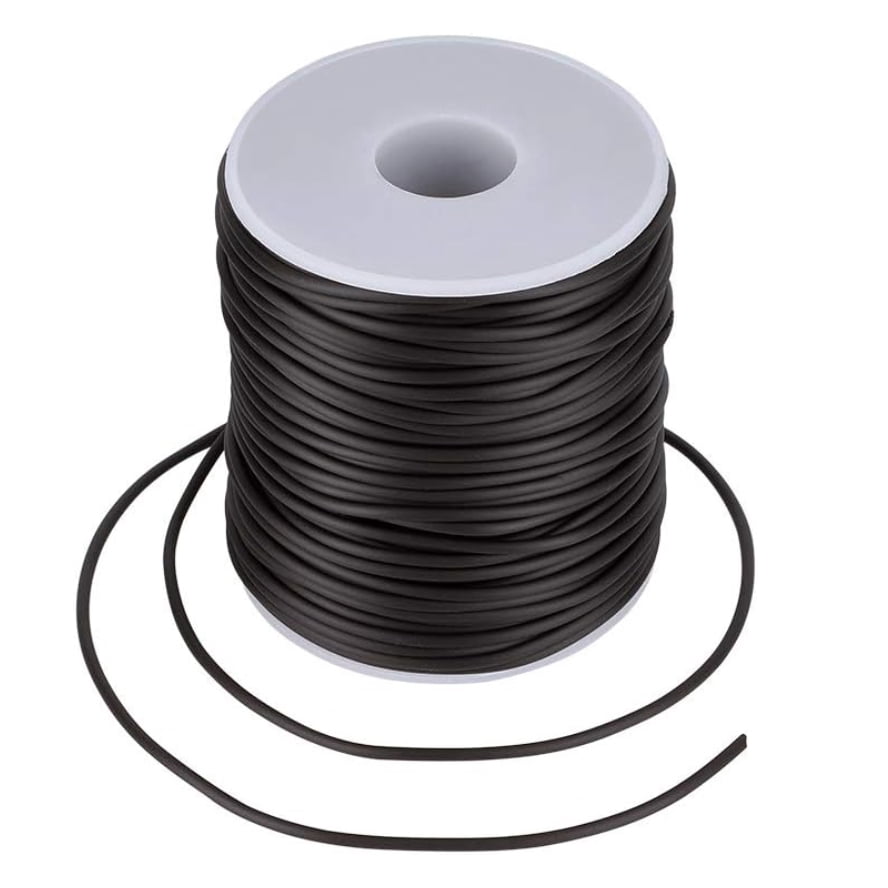 54 Yards Hollow Pipe Rubber Tube Cord 2mm PVC Tubing Cord String with ...