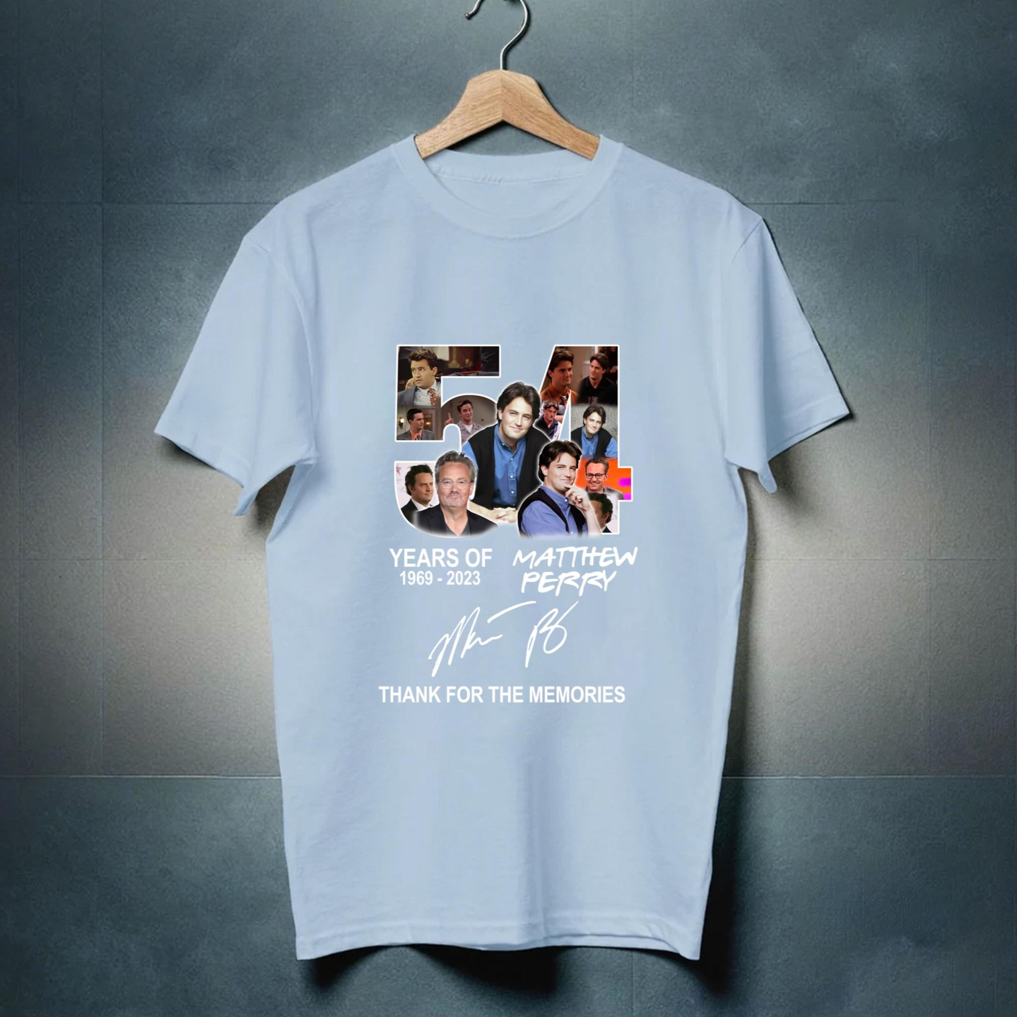 54 Years Of Matthew Perry Thank You For The Memories Unisex shirt ...