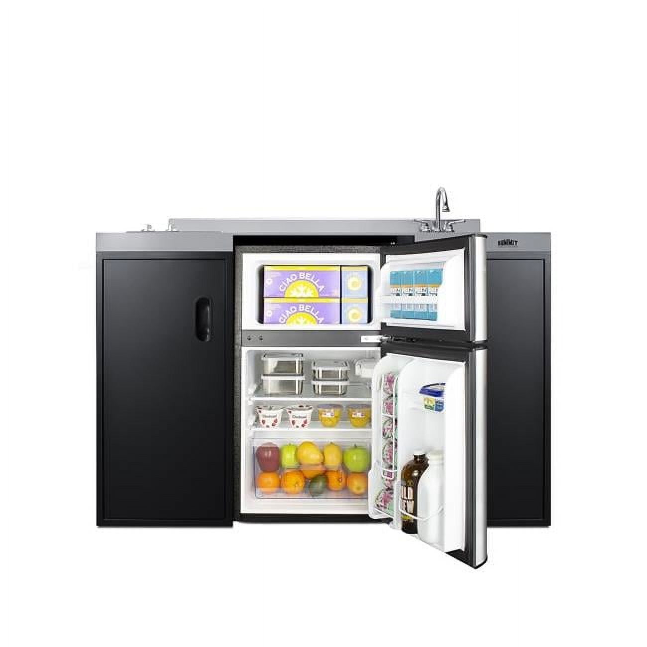 54 in. All-In-One Kitchenette, ADA Counter Height, Black - Walmart.com