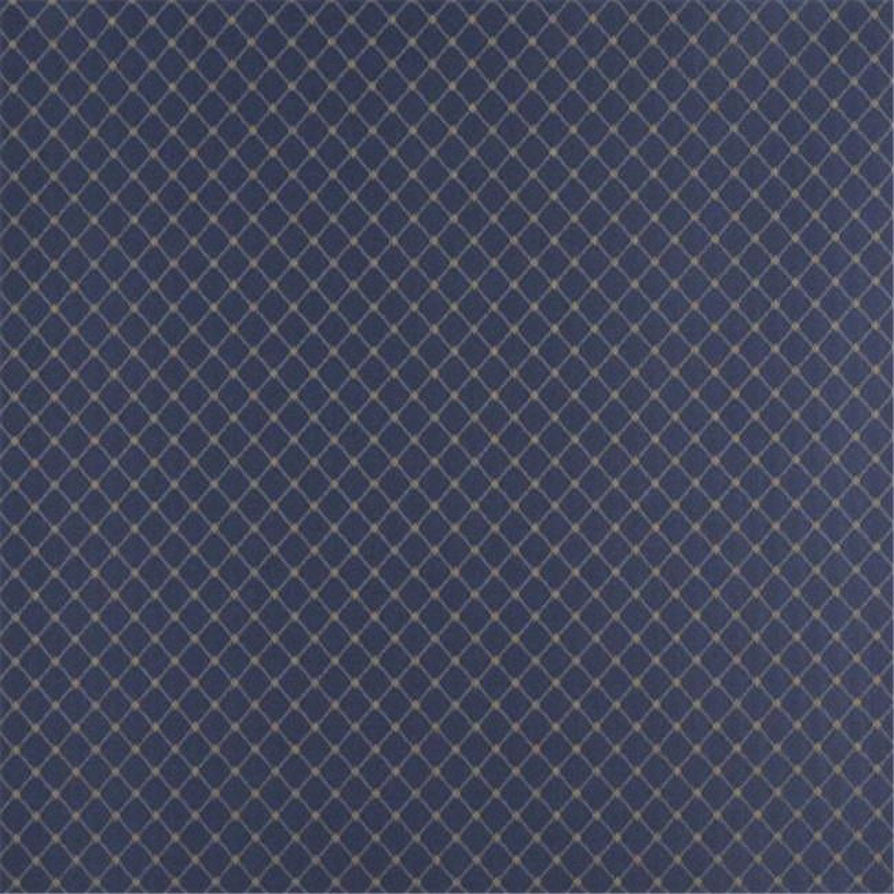 54 in. Wide , Blue And Gold Diamond Jacquard Woven Upholstery Fabric ...