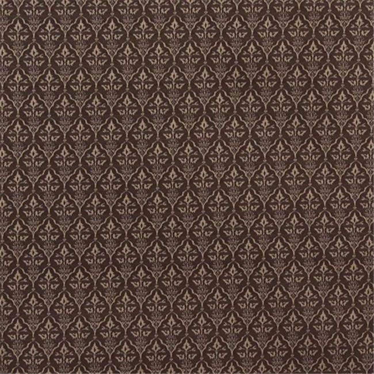 54 in. Wide Brown- Diamond Cameo Jacquard Woven Upholstery Fabric ...