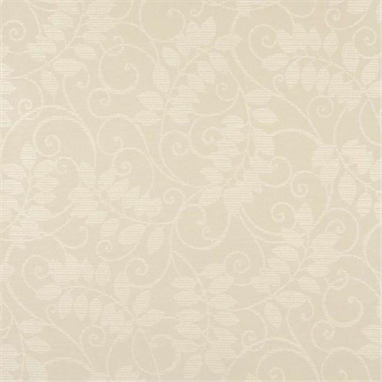54 in. Wide Ivory- Floral Vine Outdoor- Indoor- Marine Scotchgarded ...