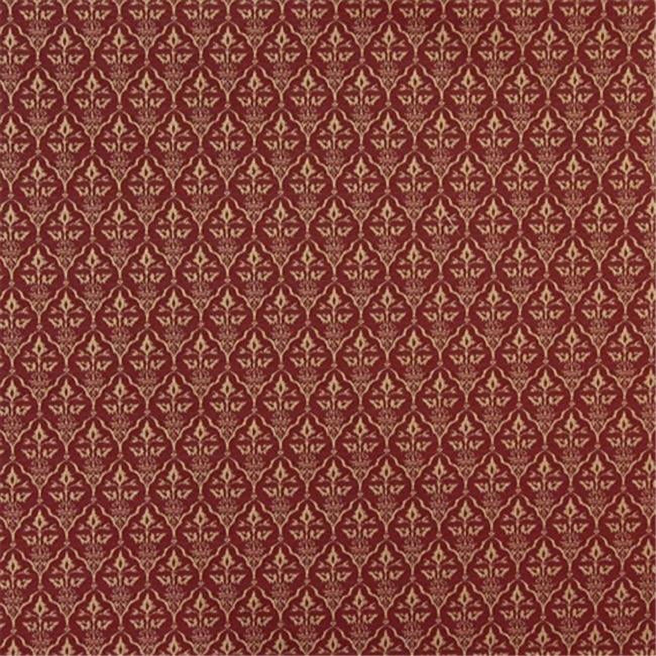 54 in. Wide Red- Diamond Cameo Jacquard Woven Upholstery Fabric ...