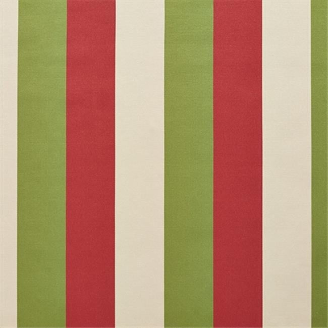 54 in. Wide Red, Green And Ivory Thick 3 Color Stripes Silk Satin ...