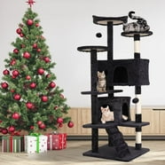 Coziwow 42-in Cat Tree Tower, Modern Design, Large Cats, 3 Platforms ...