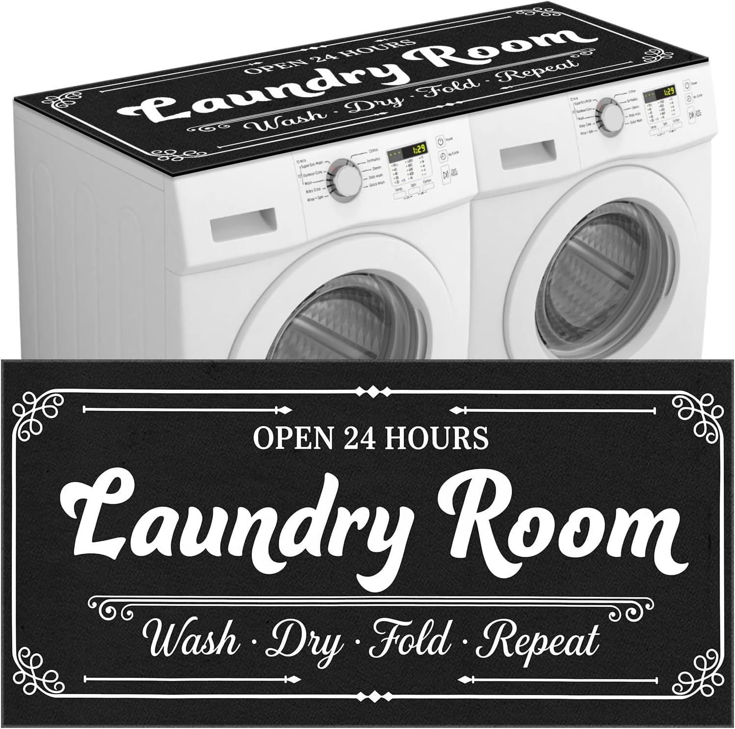 54'' x 27.5'' Washer and Dryer Mats for the Top Load Protective Dust ...