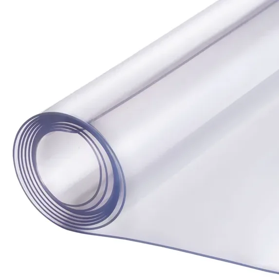 54 x 54 Inch Clear Plastic Table Cover, 2.0 mm Thick Waterproof PVC ...
