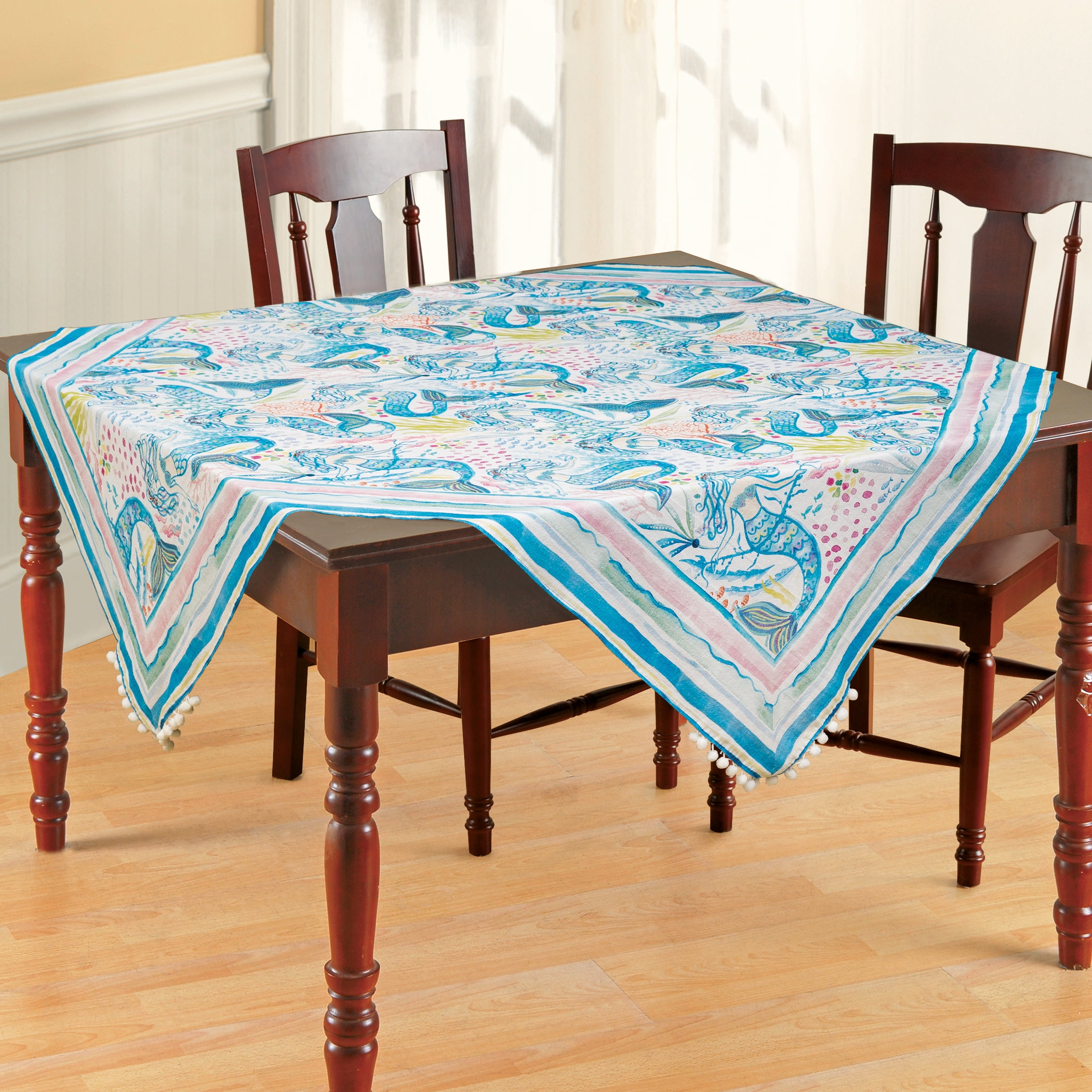 54" x 54" Mermaid Garden Table Topper - Walmart.com