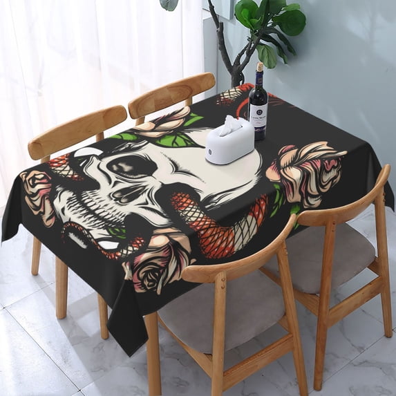 54" x 72" Rectangular Tablecloth, Table Cover for Indoor & Outdoor ...