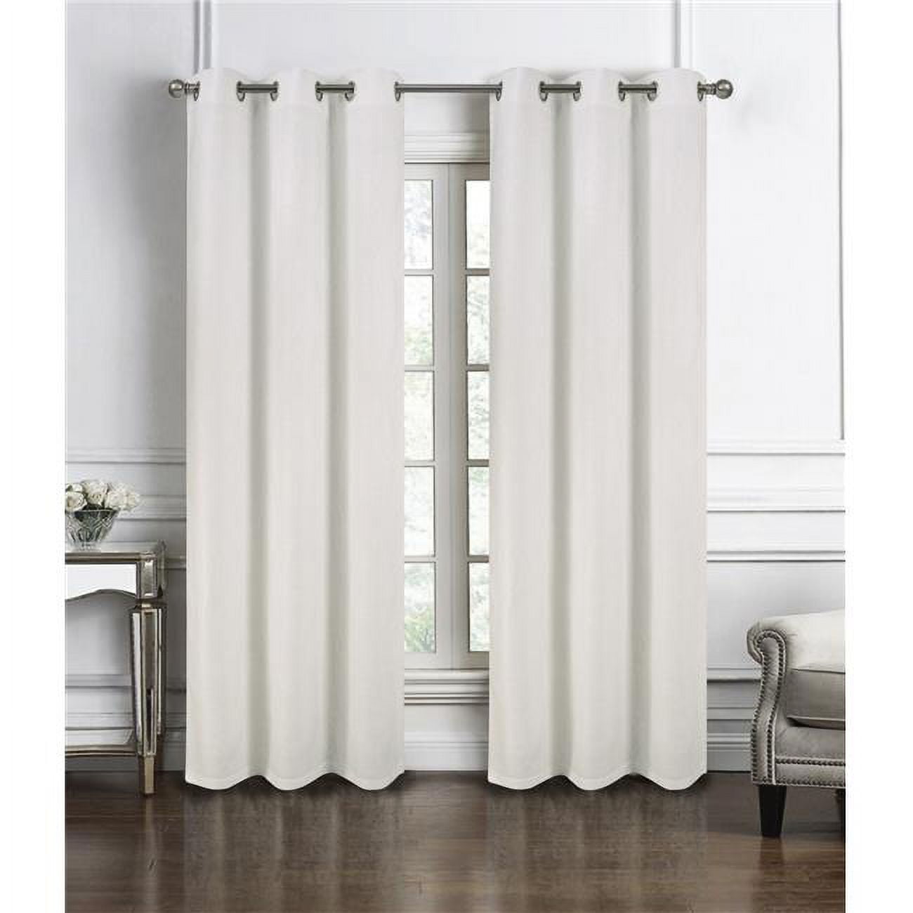 54 x 84 in. Dorian Jacquard Panel, White - Pack of 2 - Walmart.com