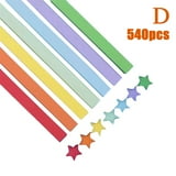 540/560pcs Folding Paper Lucky Star Paper Strip Origami Ribbons Best ...