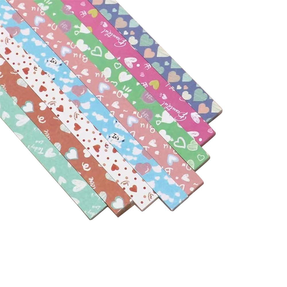 540/560pcs Folding Paper Lucky Star Paper Strip Origami Ribbons Wish