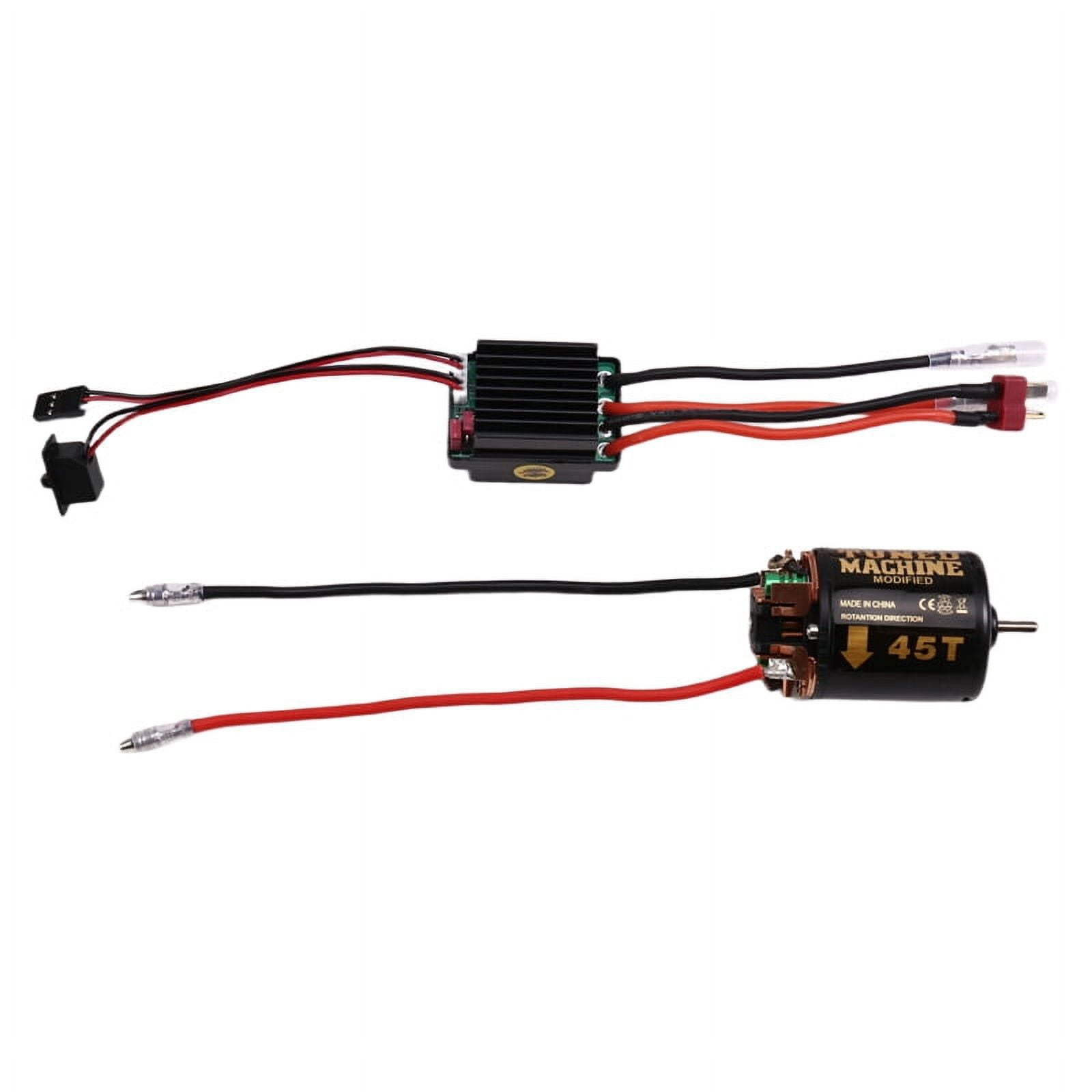 540 Brushed Motor 45T ESC Speed Control Combination Set Climb Drift ...
