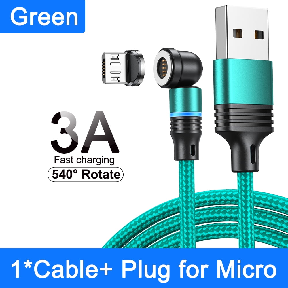 540 Rotate Magnetic Cable 3A Fast Charging Type C Cable For Xiaomi ...