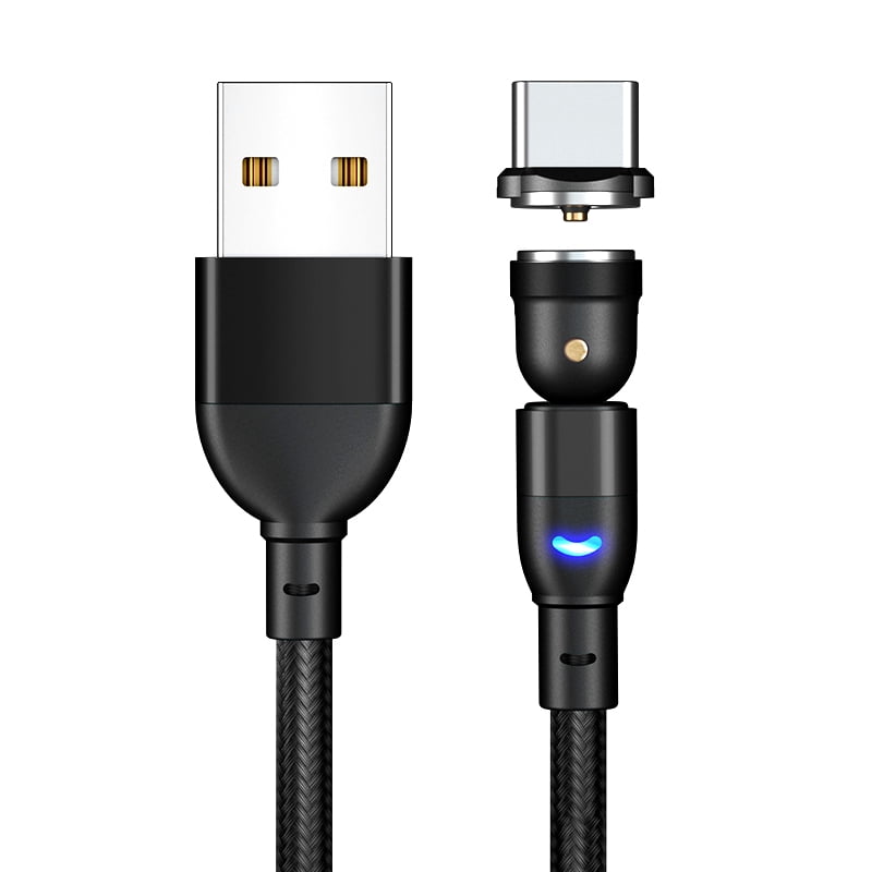 540 Rotate Magnetic Cable Fast Charging Mobile Phone USB C Cable For ...