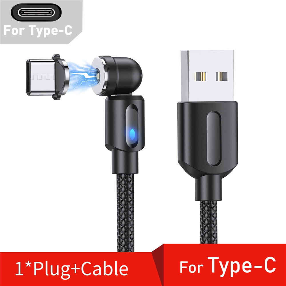 540 Rotate Magnetic USB Cable Type C Cable Fast Charging For Samsung ...