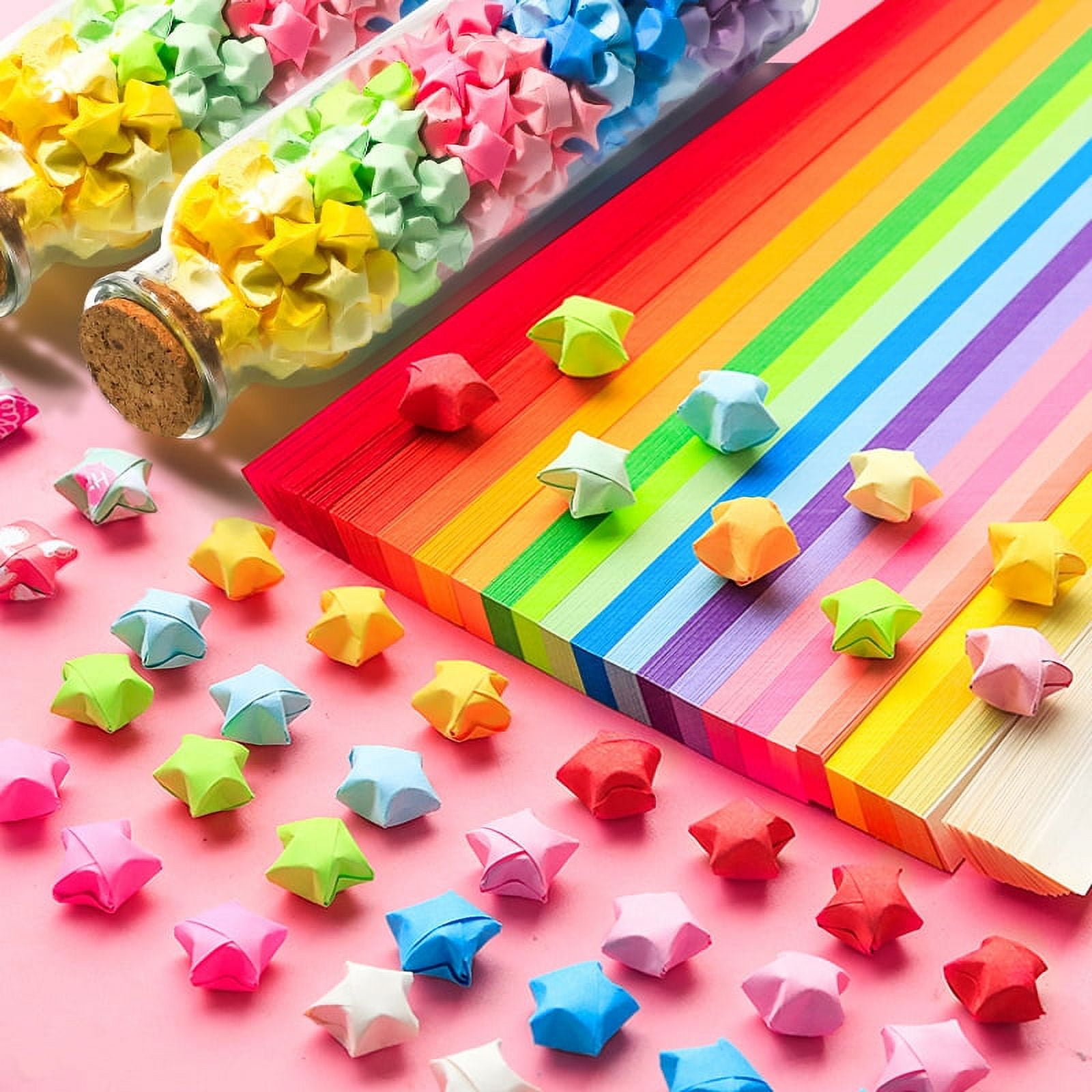 540 Sheets Star Origami Paper 27 Assortment Color Star Paper Strip ...