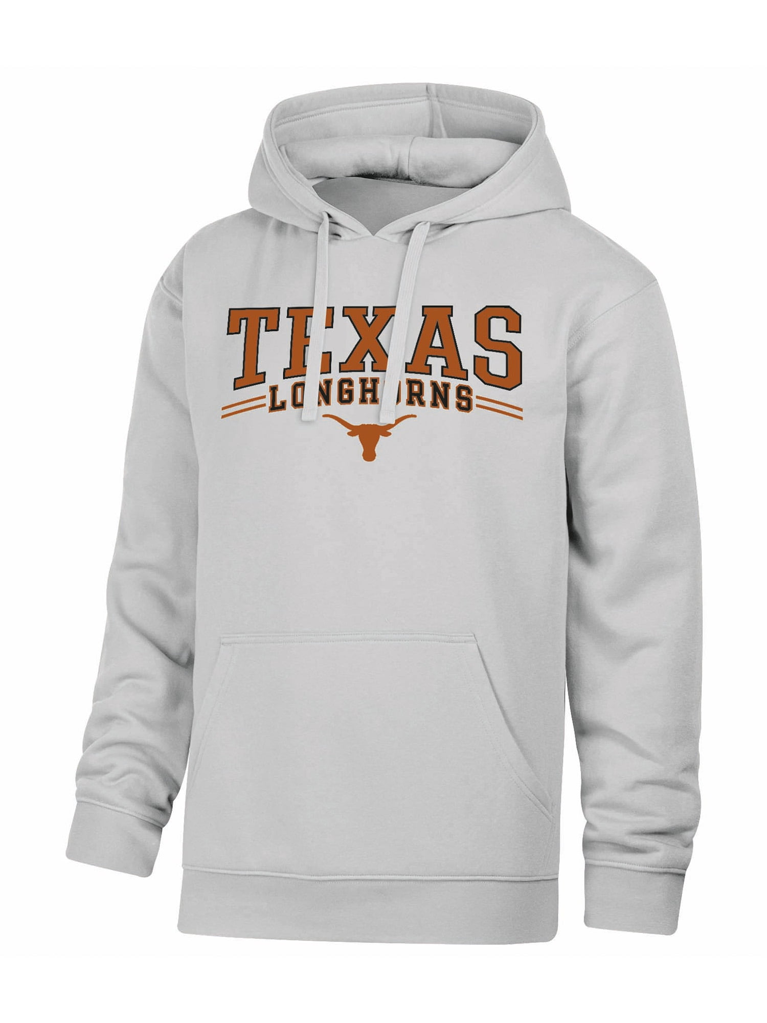 NCAA Texas Longhorns Mens Ash Color Fleece Crew Long Sleeve Hoodie ...