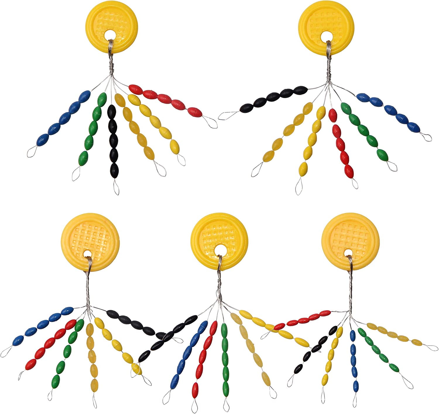 540PCS Colorful Rubber Bobber Stops Bobber Stoppers for Fishing Line 3 in 1 Float Sinker Stop ...