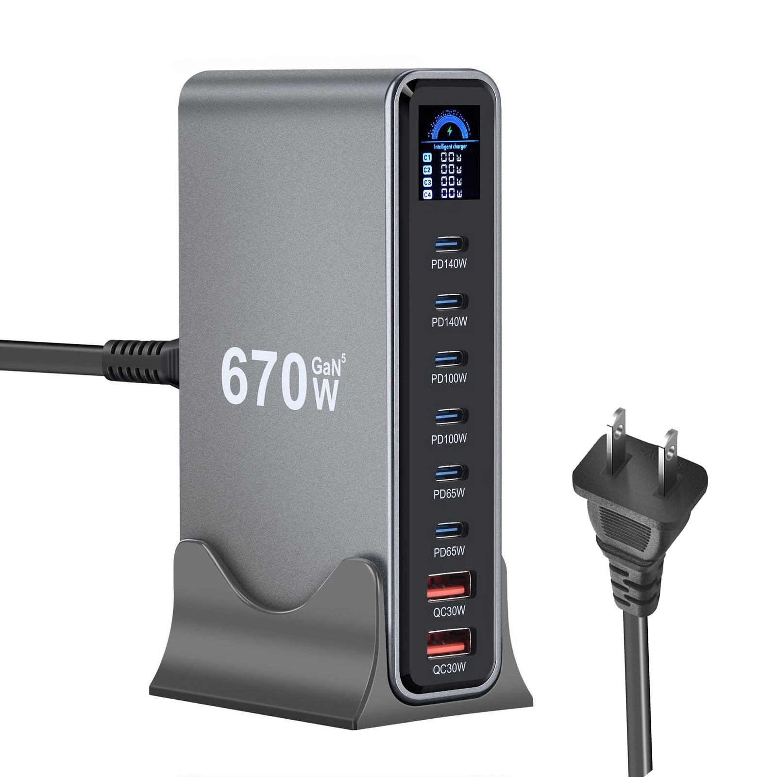 540W/670W Fast Charging dock Station With Multiple USB C & USB A Port ...