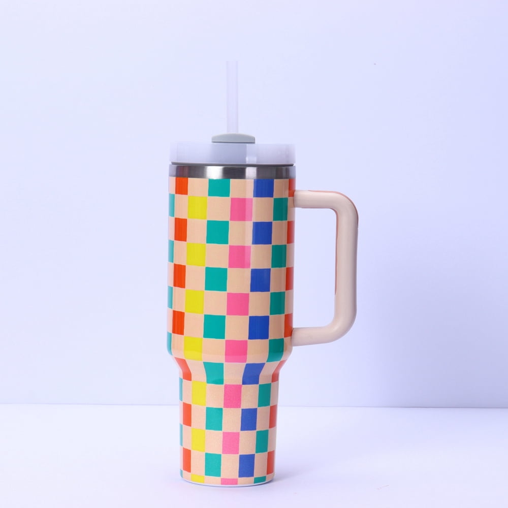 540oz Large Capacity Car Handle Mug, 304 Stainless Steel Vacuum ...