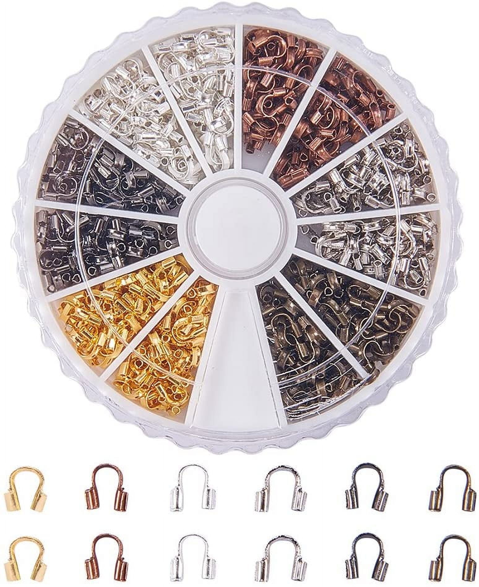 540pcs 6 Colors Wire Guardian Brass Guards Wire Cable Protector U Shape ...