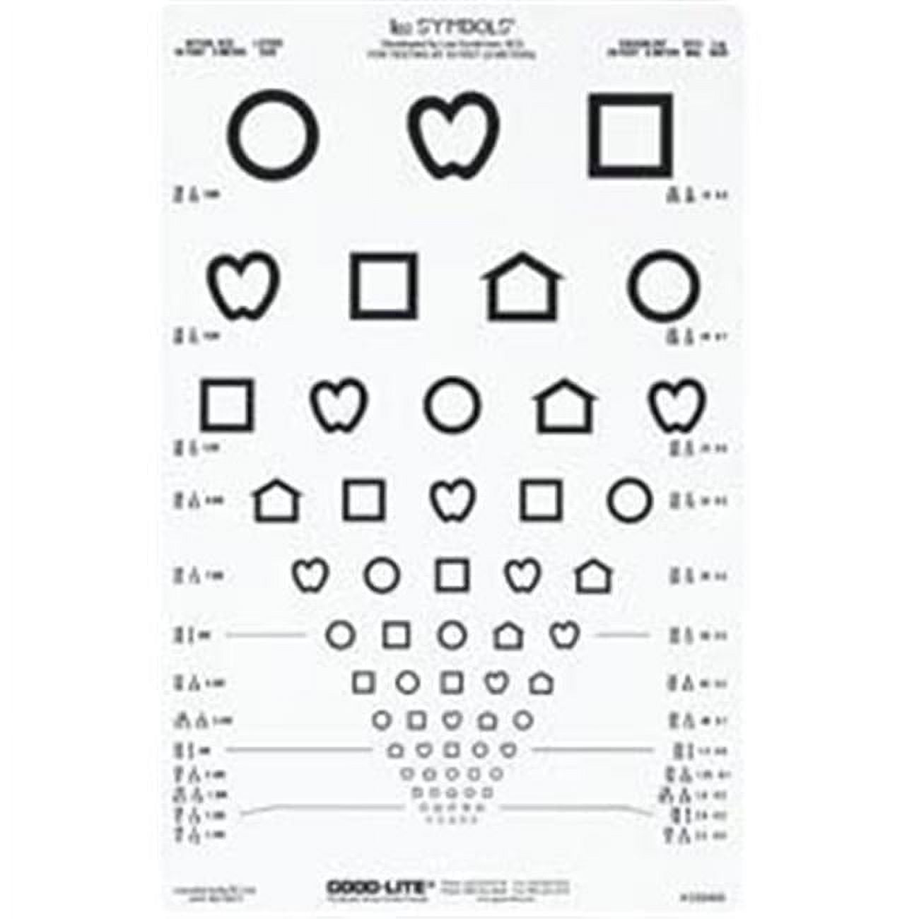 54122500 Lea Symbols Distance Vision Eye Chart - Walmart.com