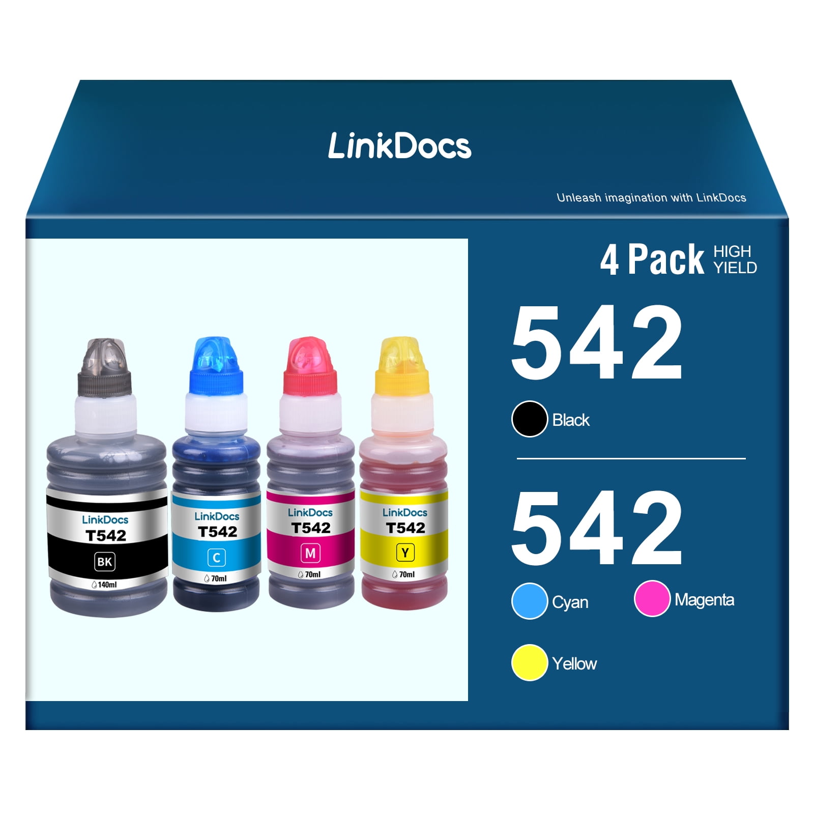 542 Pigment Ink Bottle Replacement for Epson T542 Use with Epson ...