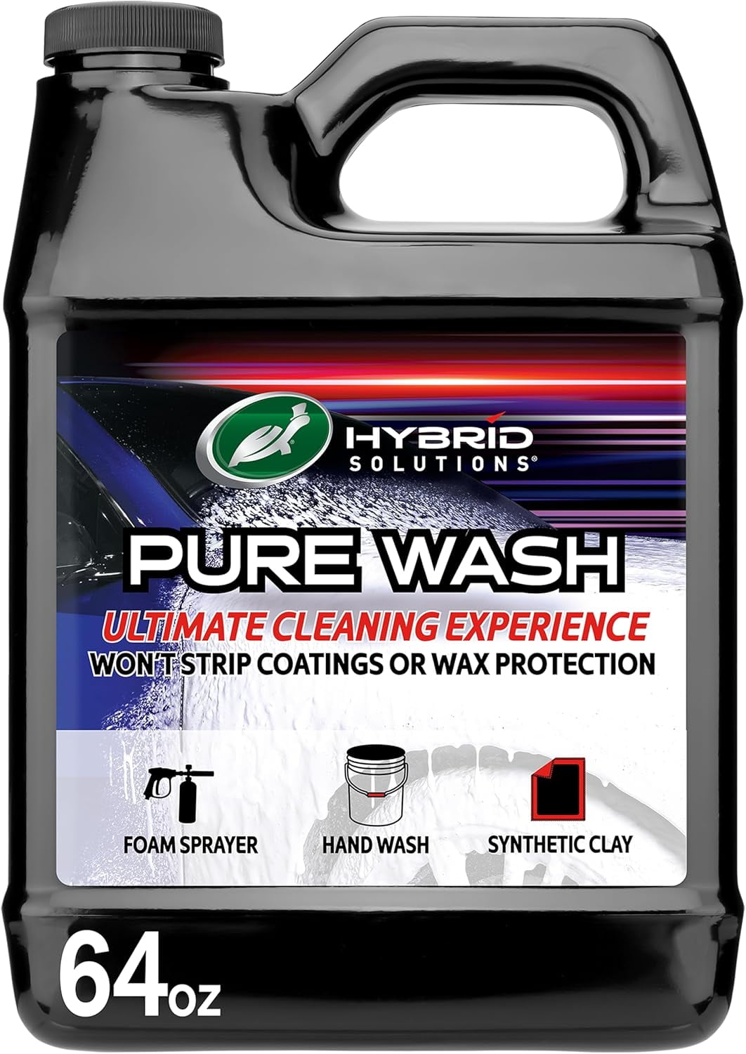 54320 Hybrid Solutions Slick-N-Slide Pure Wash, pH Neual, Exeme Foaming Car Wash Soap, Hand Wash ...