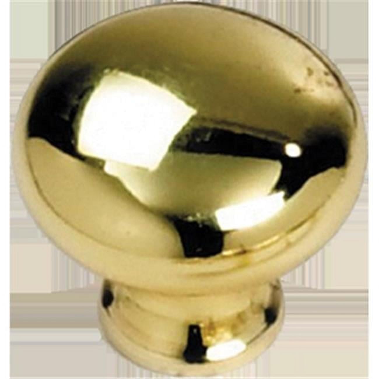 54437 1.25 in. Polished Brass Knob - Walmart.com