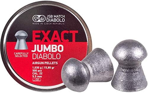 546247-500 Jumbo Exact Air Gun Pellets .22 Cal, 15.89 Grains, 500ct, 3 ...