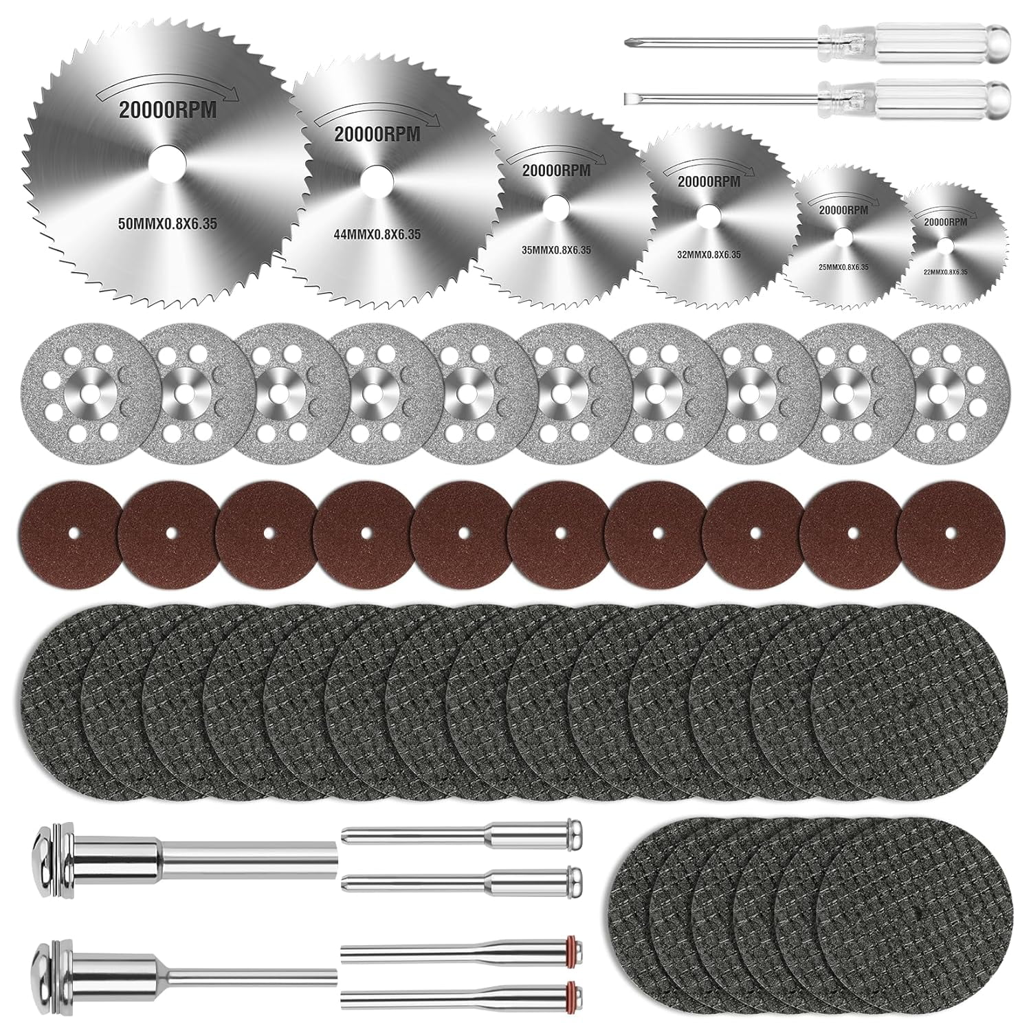 54PCS Cutting Wheel Set for Rotary Tool – Includes 20 Resin Cut-Off ...