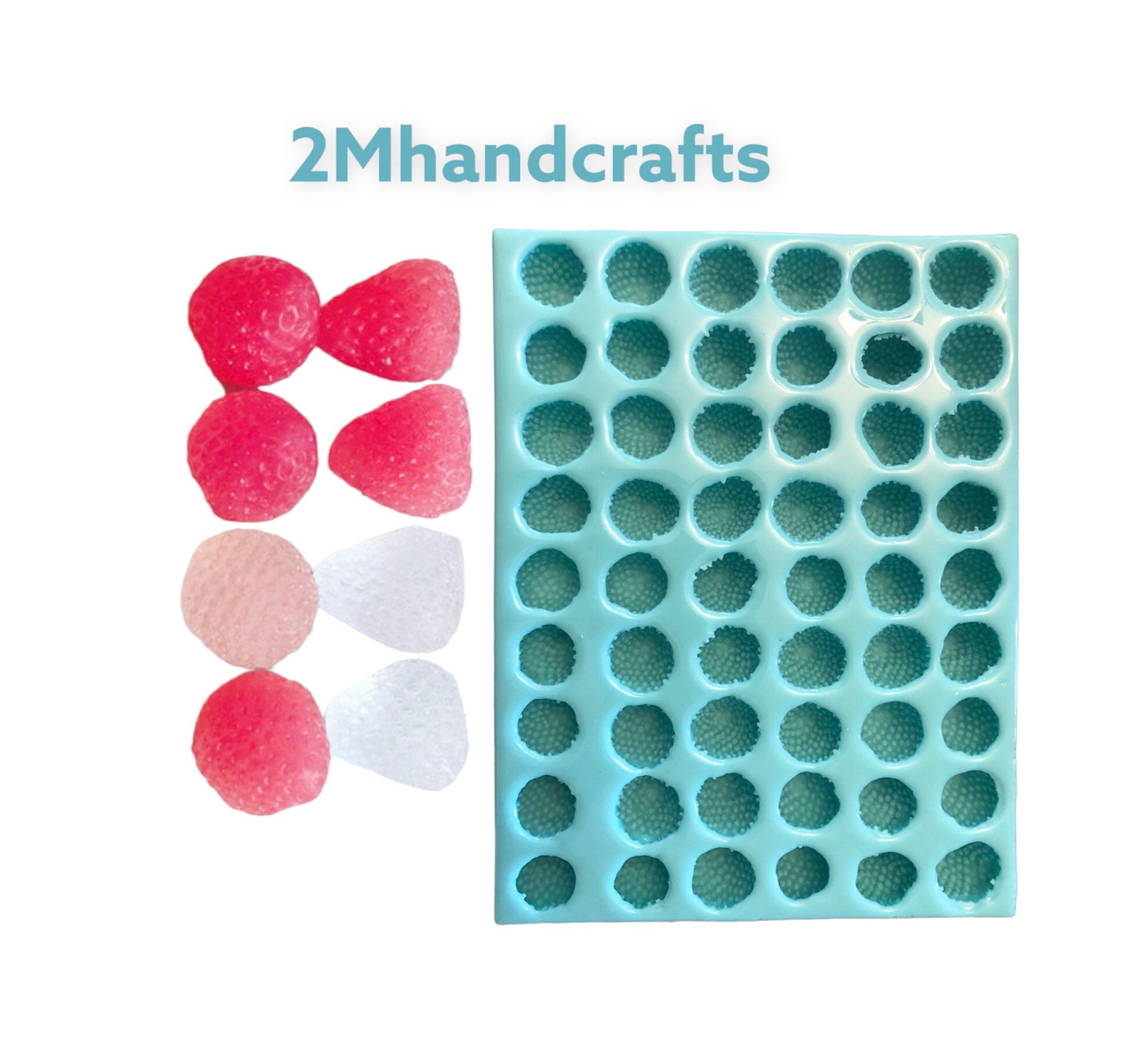 54Pc Realistic 3D Strawberry Food Shape MEGA MOLD for Soap | Wax ...