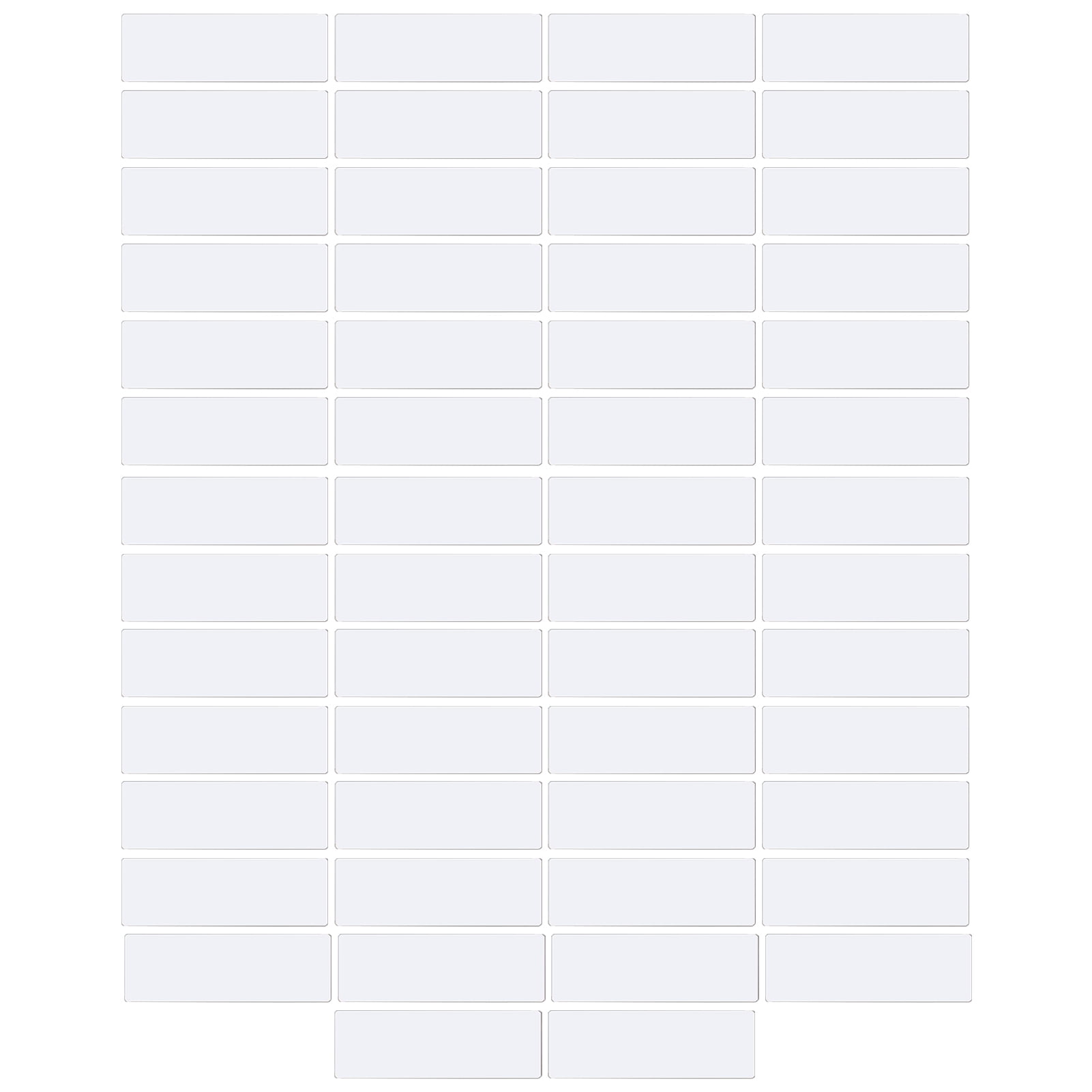 54Pcs Magnetic Dry Erase Reusable Name Tag Label Plate Easy Wipe-off ...